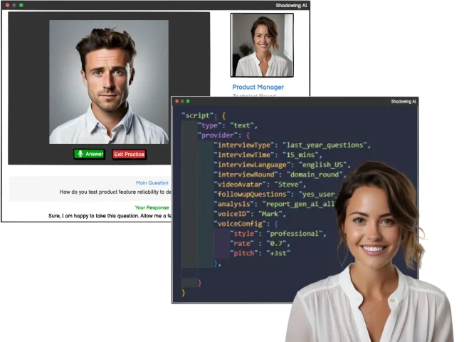 Shadowing AI - Interview Practice Platform with Continuous Feedback